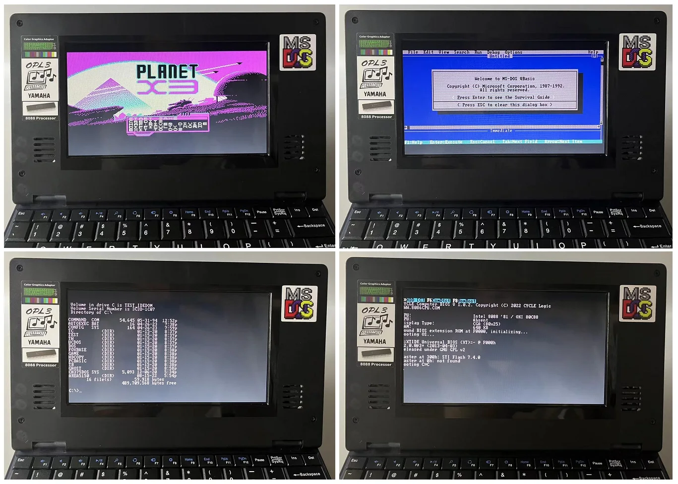 도서 8088 DOS 시스템 노트북 CGA 그래픽 카드 컴퓨터, IBM PC XT 호환 기계, 8088 8086CPU, 마이크로 ...