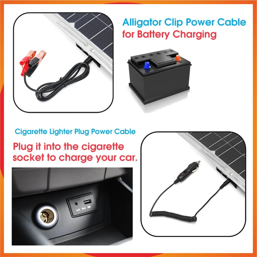 Solar panel cigarette lighter battery charger store