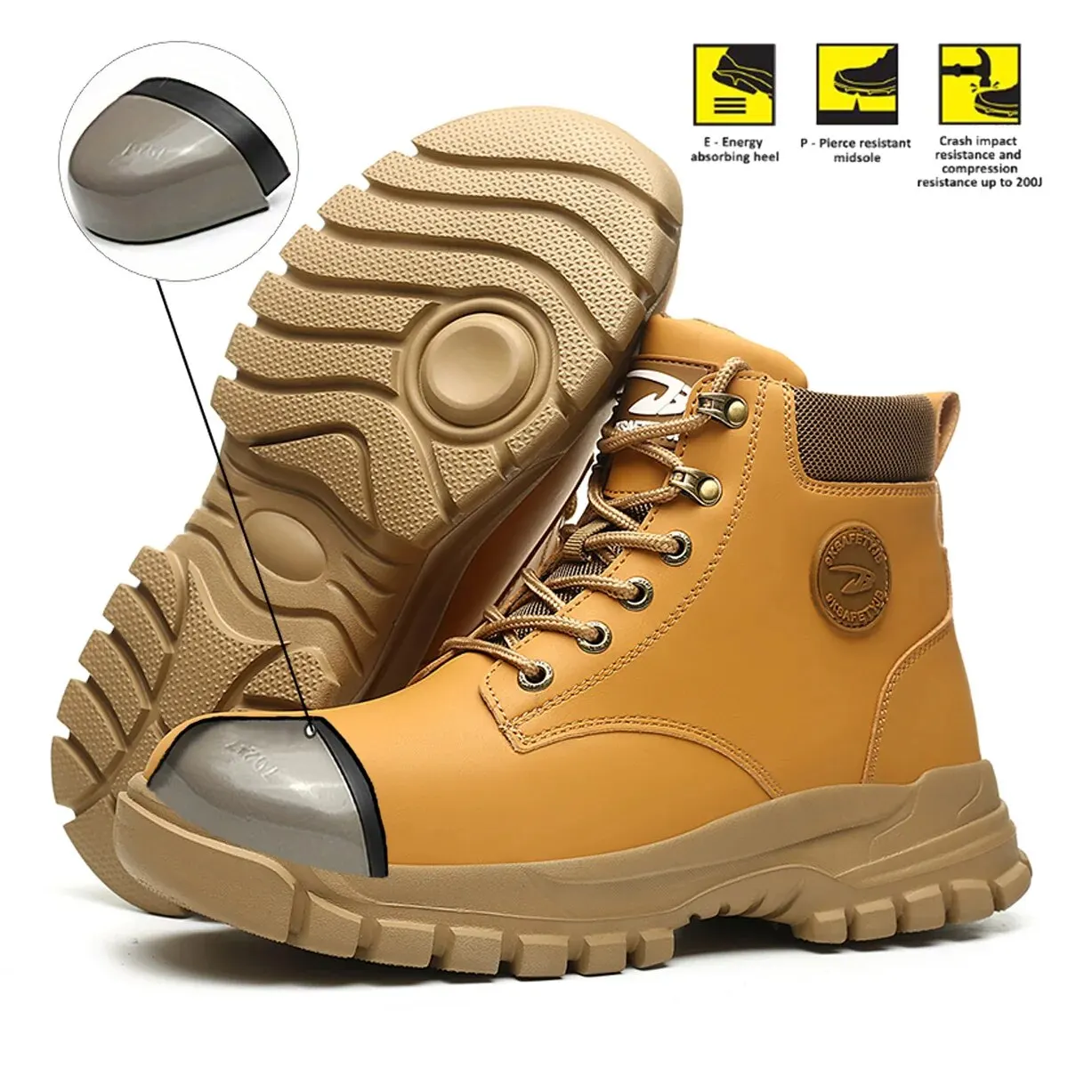 Botas-de-trabajo-de-seguridad-impermeables-para-hombre-zapatos-con ...