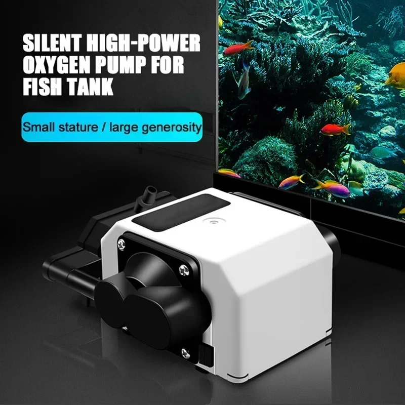 25W-High-Power-Fish-Tank-Oxygen-Pump-Ultra-Quiet-Air-Compressor-Large ...