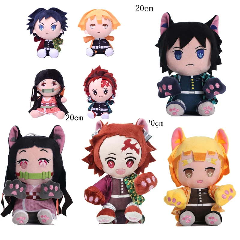 18 Style Demon Slayer Plush Toy Kimetsu No Yaiba Kamado Tanjirou Tomioka Giyuu Agatsuma Zenitsu ...