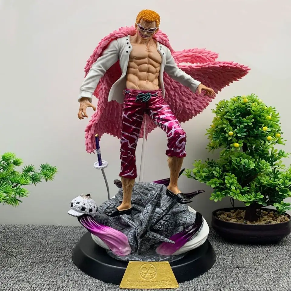 35cm 메가하우스 일본 애니메이션 원피스 Donquixote Doflamingo PVC 액션 피규어, 애니메이션 완구 조각상 ...