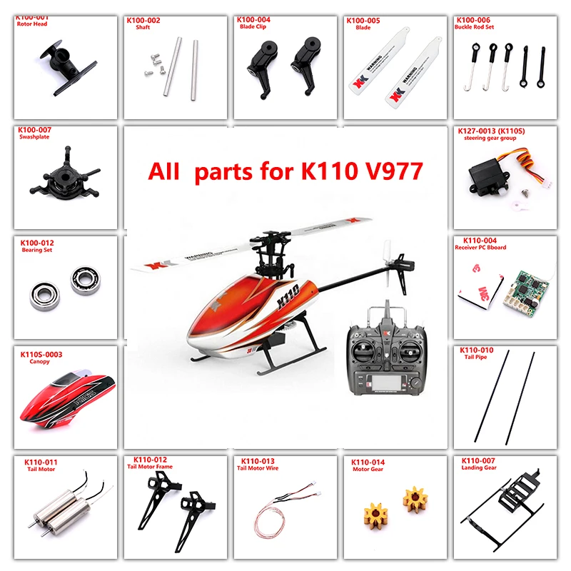 Rc Helicopter Accessories Blades | K110s Helicopter Parts | V977 ...