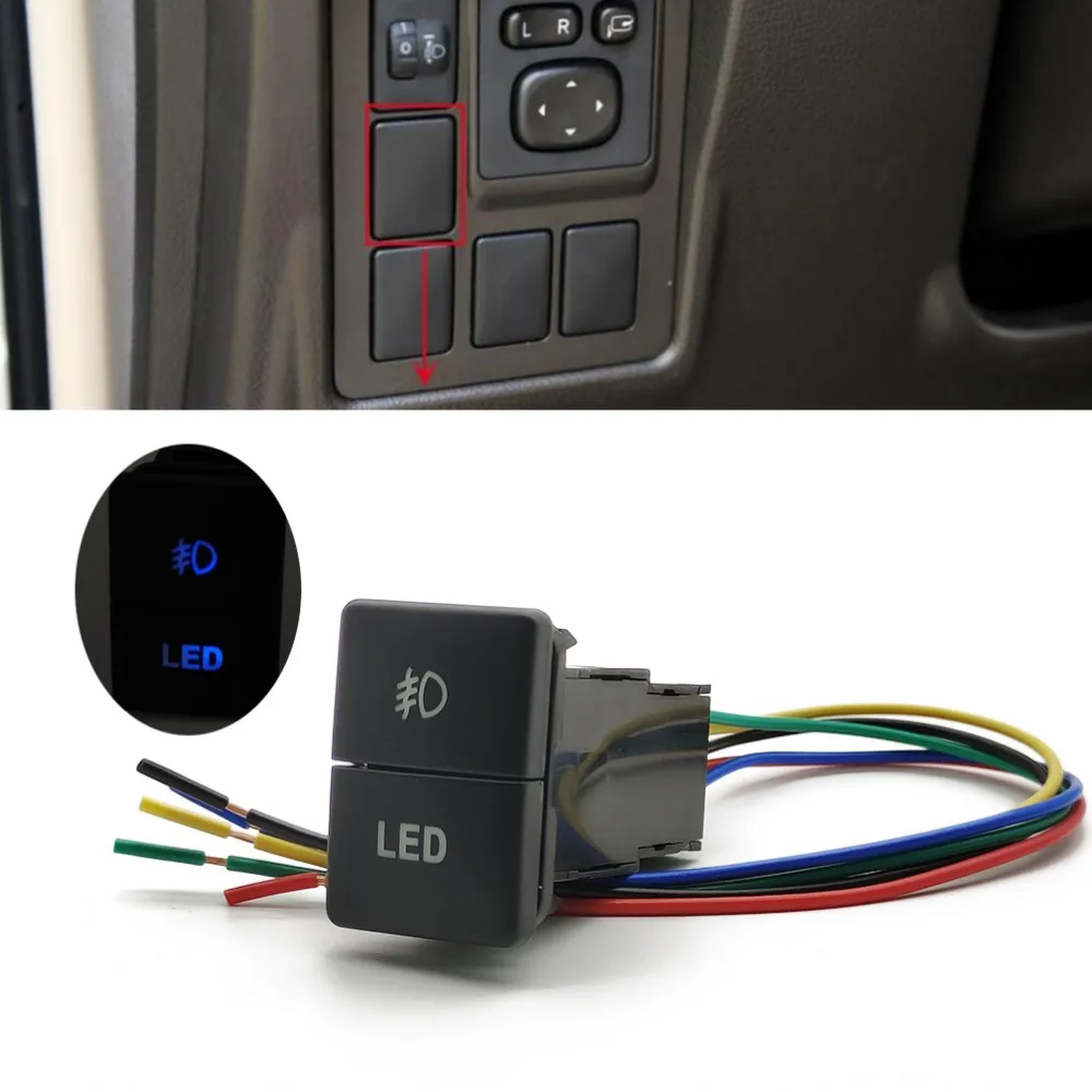 For Toyota Camry Corolla Prius PRADO Dual Switch Car Front Fog Light ...