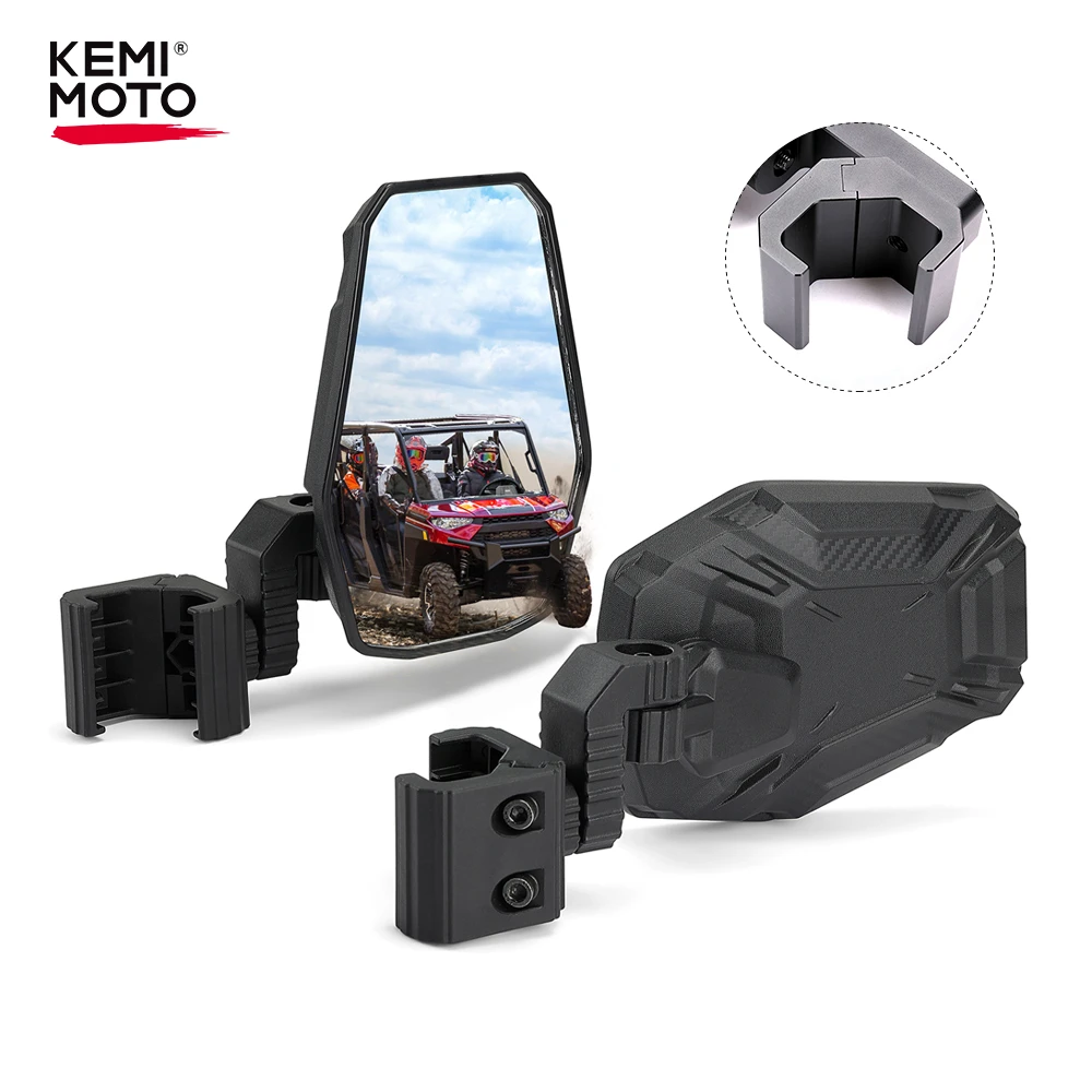 Utv Kemimoto Pro-fit Cage Side Rearview Mirror For Polaris Ranger 500 ...
