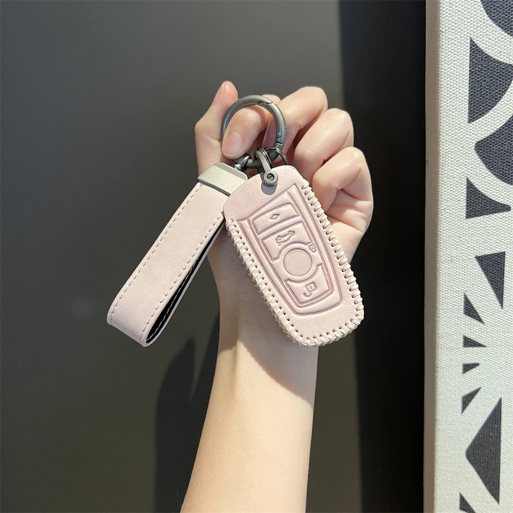Leather-Car-Key-Case-Cover-Shell-For-BMW-F20-F30-G20-f31-F34-F10-G30 ...