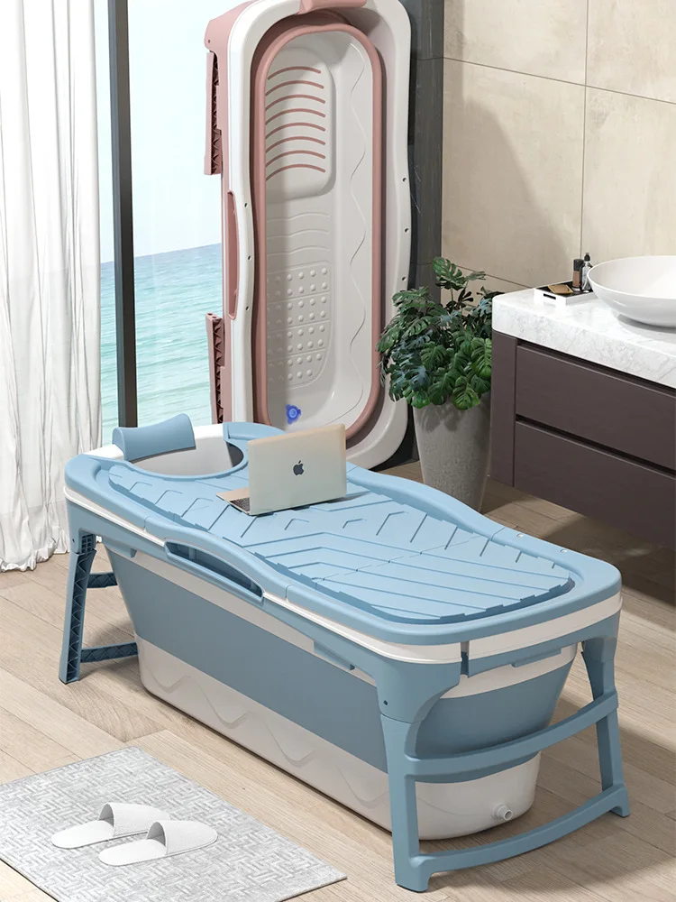 Foldable-Bath-Tub-for-Adult-Portable-Bath-Bucket-Quality-Plastic ...