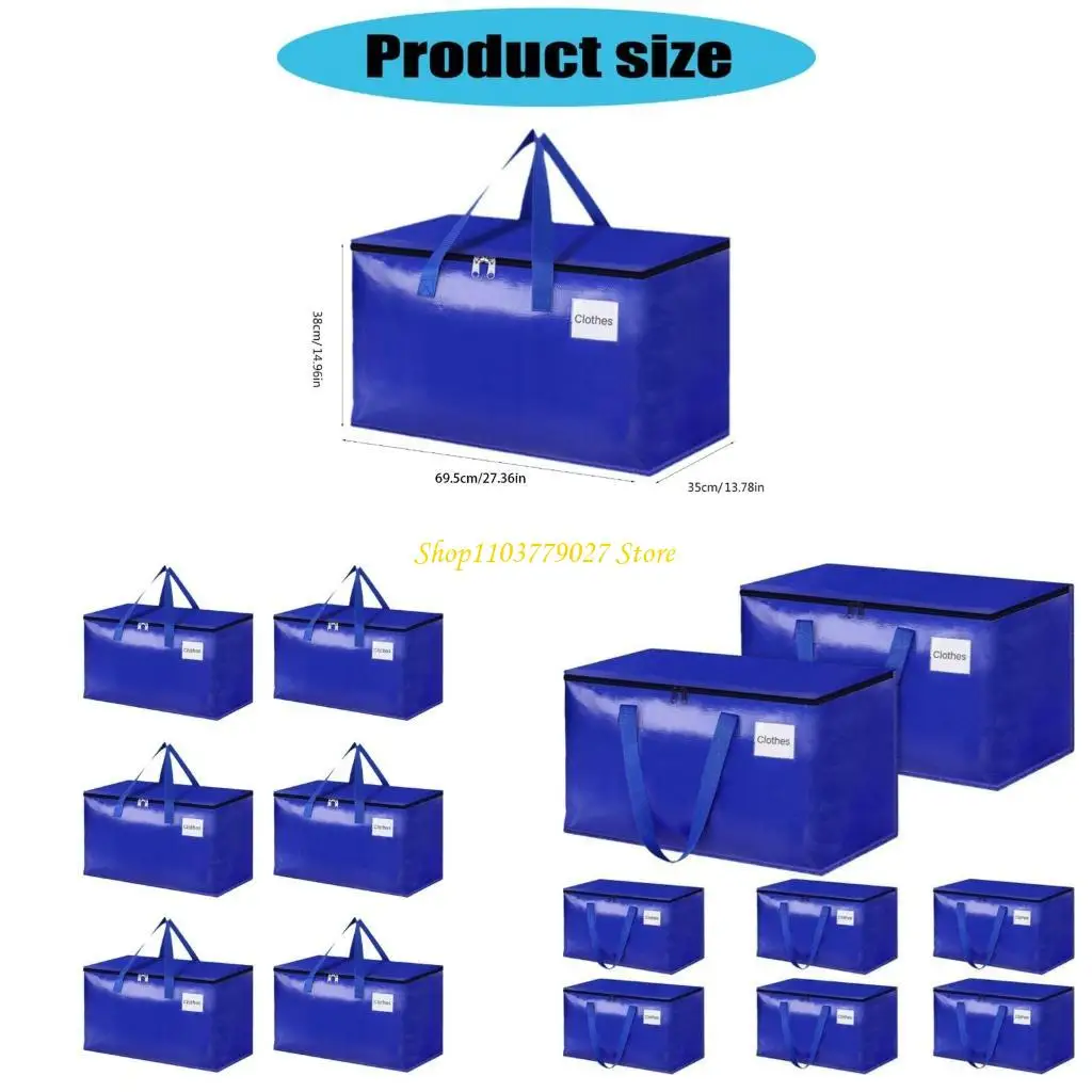 C4DF Heavy Duty Large Moving Bags,Clothes Storage Bags Toted Bins ...