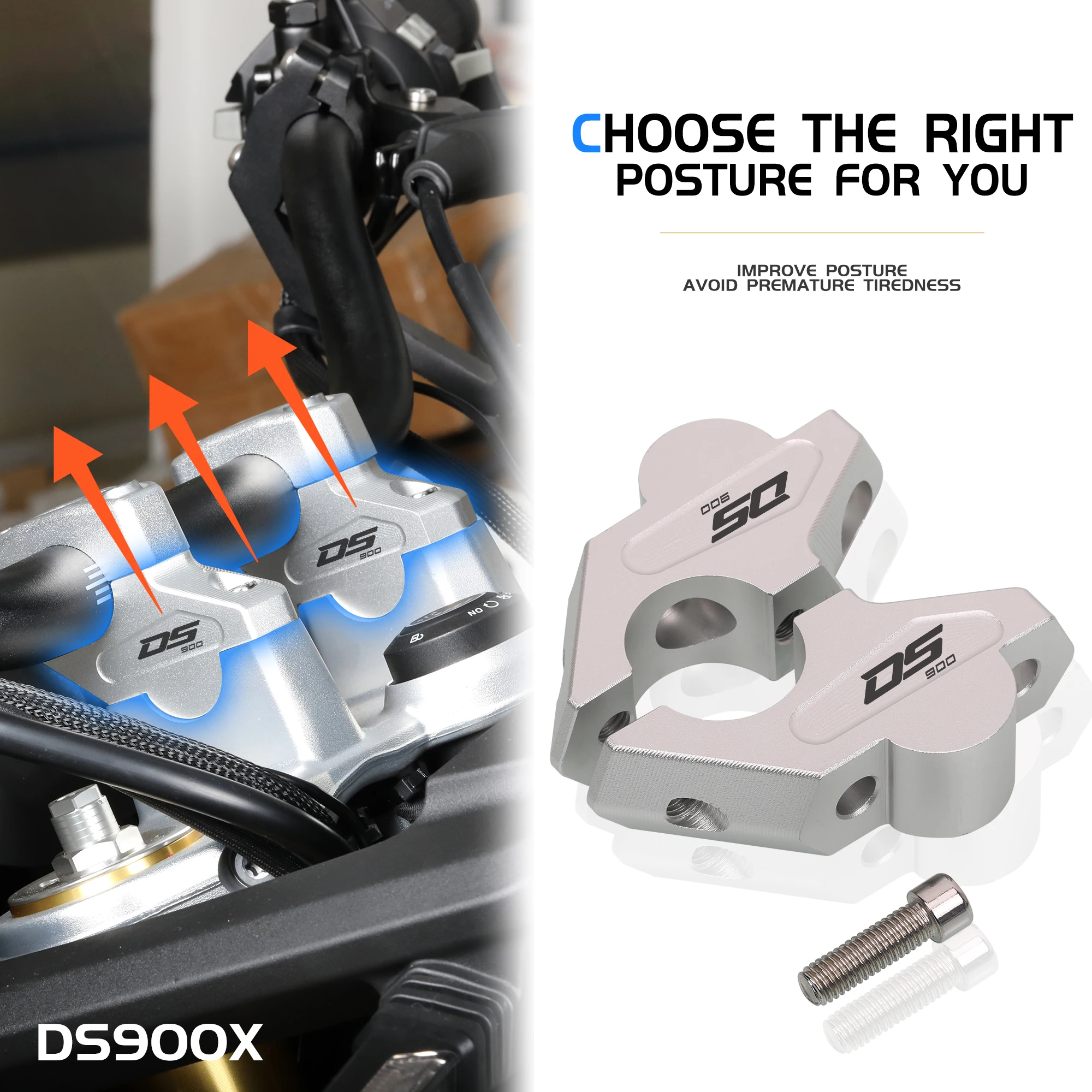 Motorcycle-DSX-900-Accessories-Handlebar-Riser-Clamp-Adapter-Handle ...