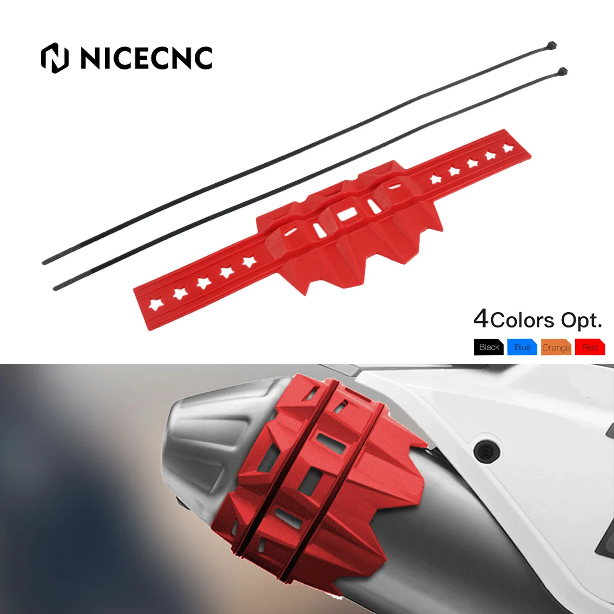 NiceCNC Exhaust Muffler Pipe Protector Shield Cover for Beta RR RS RRS ...