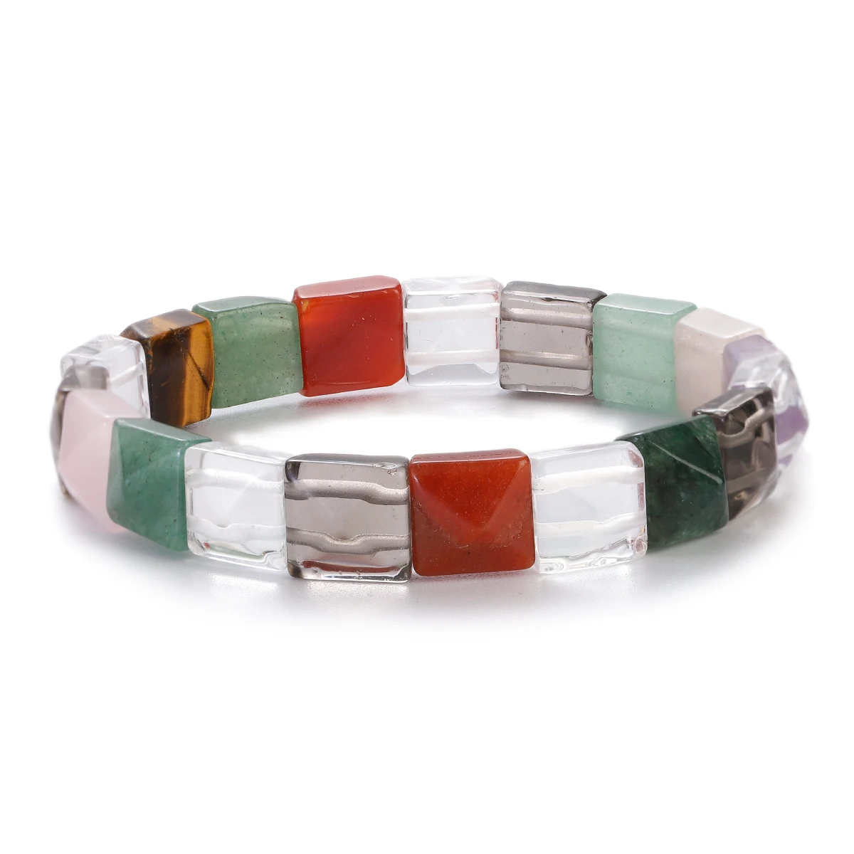 New-Boho-Colorful-Crystal-Beads-Bracelet-for-Women-Men-Natural-Square ...