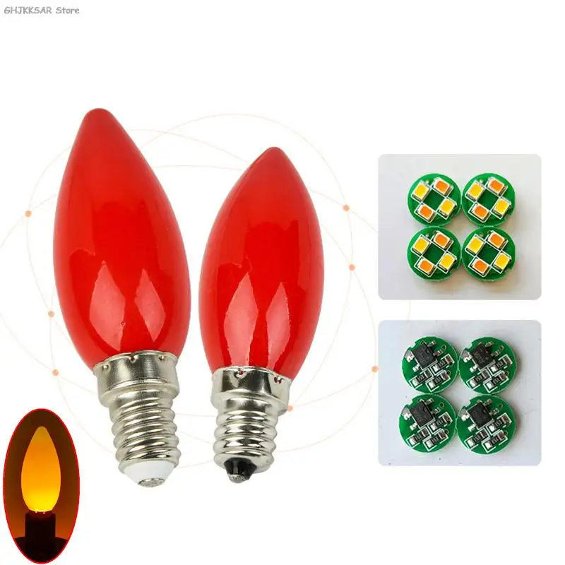 E12/E14 LED Altar Bulb Red Candle Buddha Lamp Temple Decorative Lamp ...