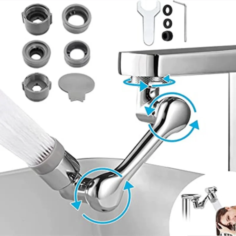 Robotic Arm Kitchen Faucet Aerator 1080° Rotation Extender Adapter ...