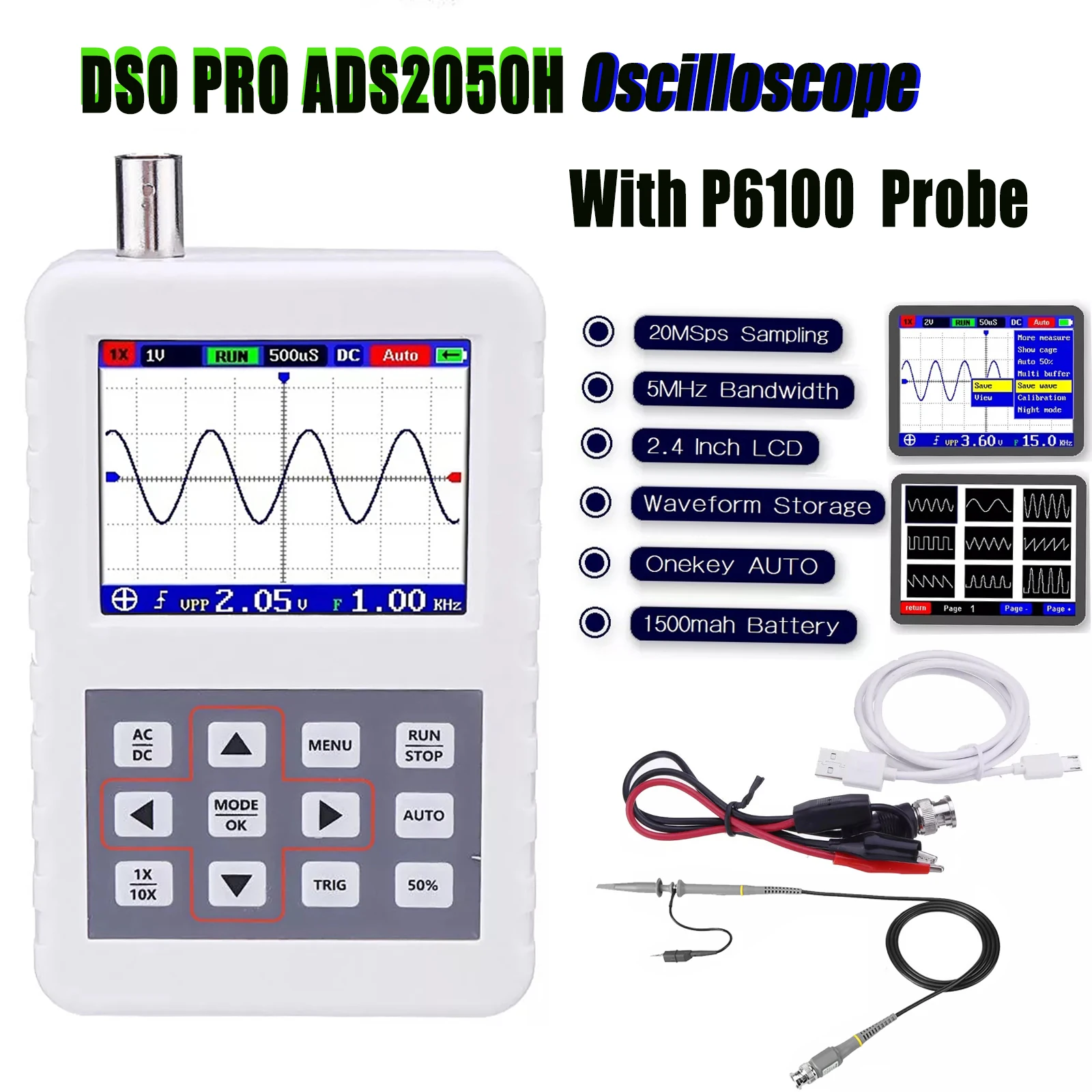DSO-PRO-Digital-Oscilloscope-Handheld-Oscilloscope-Palm-Size ...