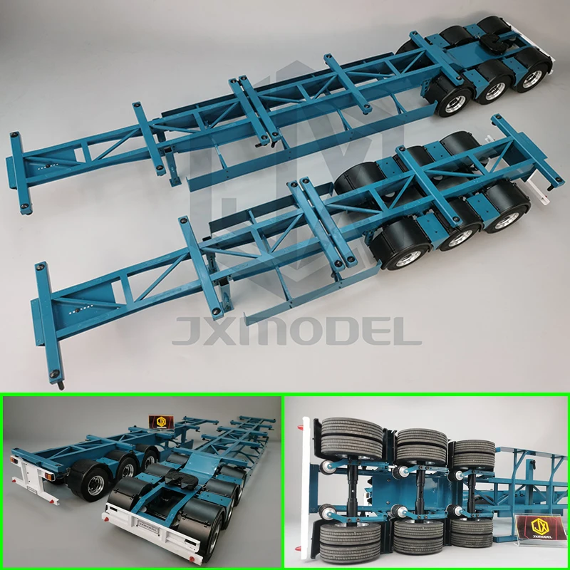 Jxmodel Double Semi-trailer For 1/14 Tamiya Rc Truck Trailer Tipper ...
