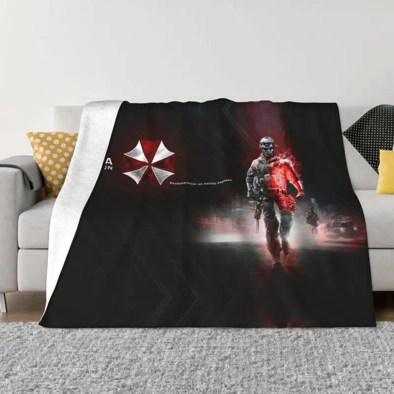 Umbrella-Corporation-Corp-Blanket-Warm-Fleece-Soft-Flannel-Video-Game ...