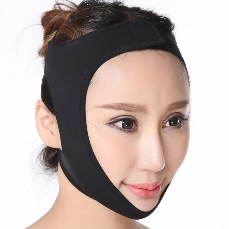 Elastic Face Slimming Bandage V Line Face Shaper Women Chin Cheek Lift ...