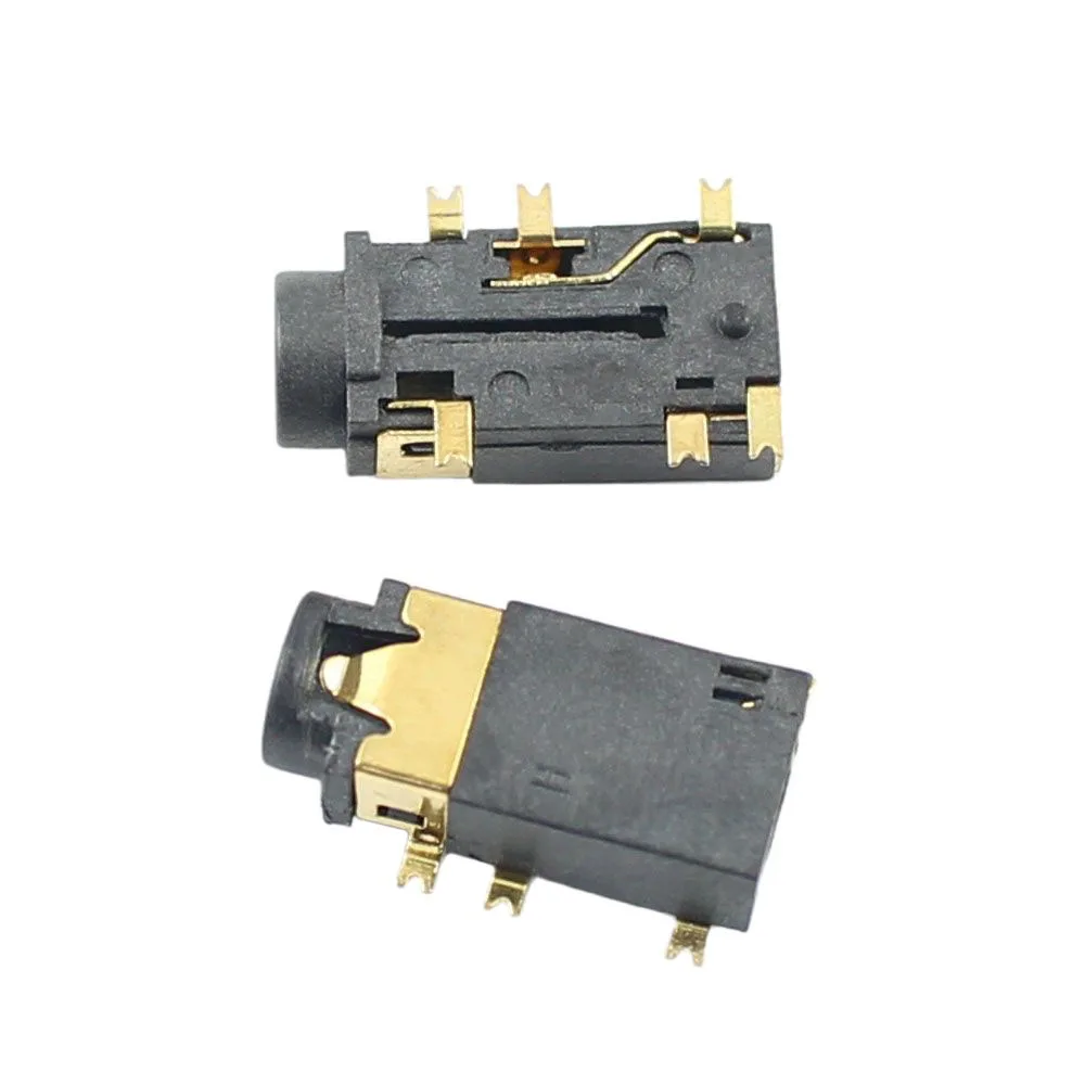 PCB Mount DIP Interface Headphone Jack, conector de áudio, 3,5mm, 1/8 ...