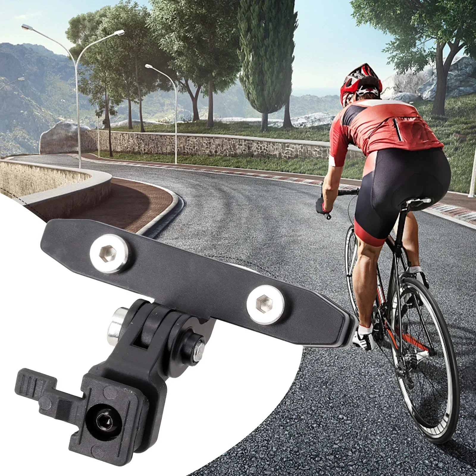 Lightweight-Aluminum-Bicycle-Seat-Post-Light-Mount-Black-Saddle-Rail ...
