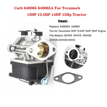 640065A Carburetor For Tecumseh 640065 OHV110 OHV115 OHV120 OHV130 ...