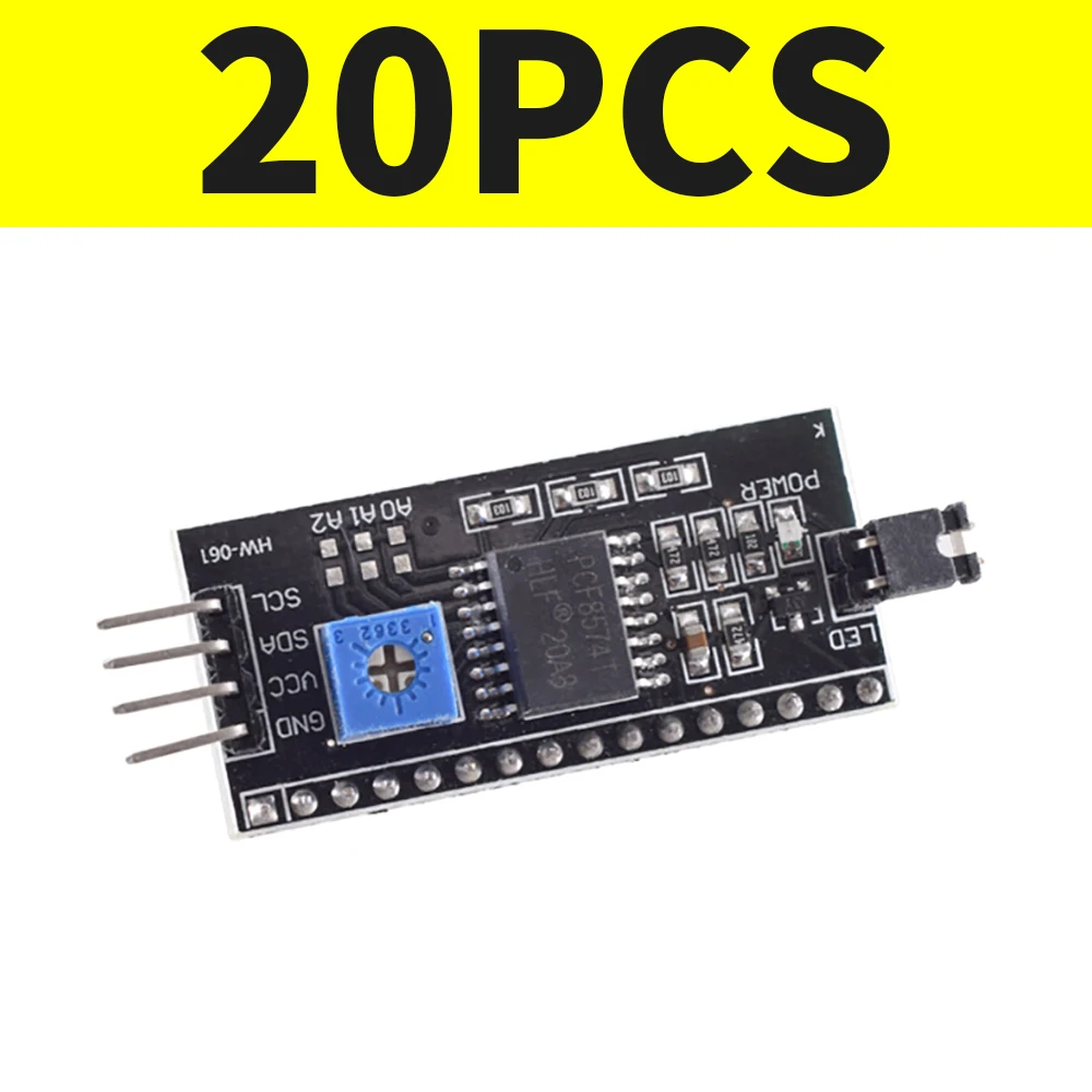 PCF8574 IIC I2C TWI SPI 직렬 인터페이스 보드 포트, 1602 2004 LCD LCD1602 어댑터 플레이트 ...