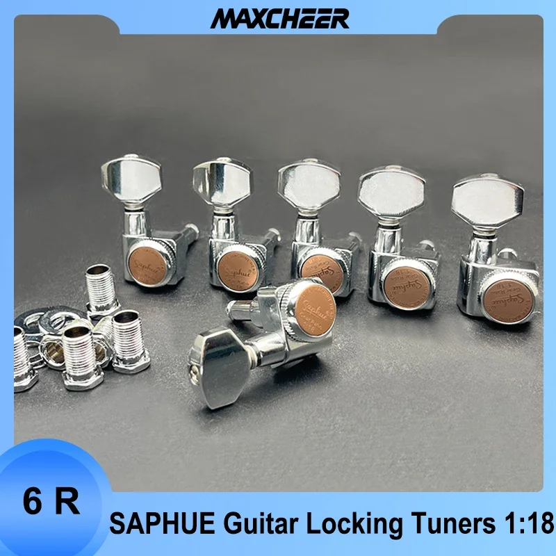 SAPHUE-6-In-line-Guitar-Locking-Tuners-Screw-Free-1-18-Locking-Tuning ...