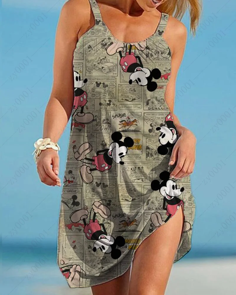 Women-s-Boho-Disney-Mickey-Mouse-Dresses-Women-s-Elegant-Dresses-Women ...