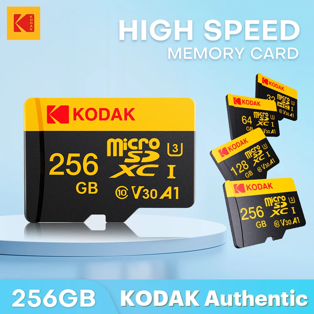 KODAK Micro SD 512GB 256GB Memory Card UP TO 100MB/s C10 U3 32GB 64GB ...