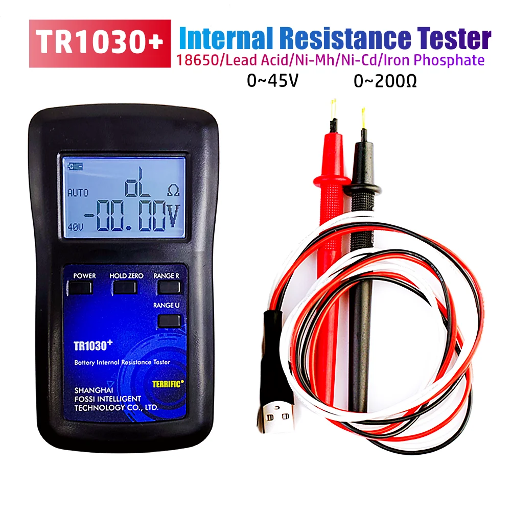 Upgrade YR1030 0~45V Battery Internal Resistance Tester TR1030+ 18650 ...