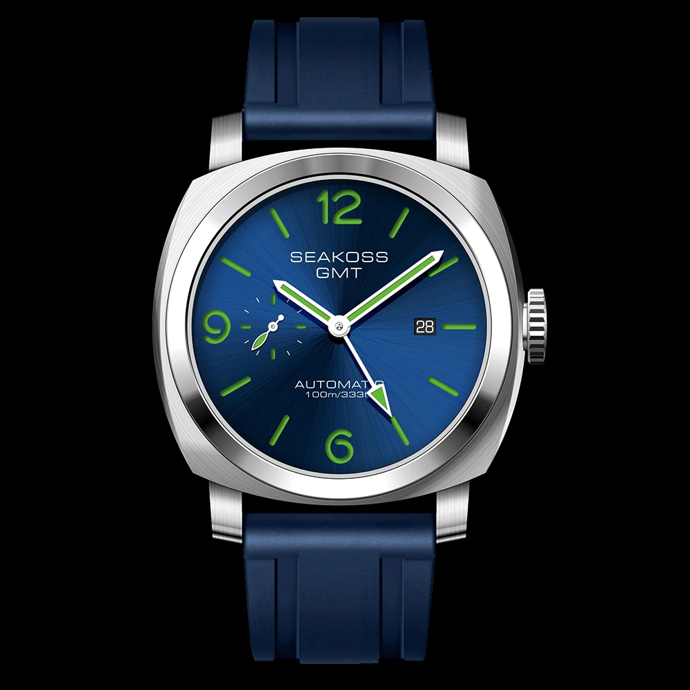 SEAKOSS-100m-Diving-Men-GMT-Automatic-Mechanical-Watches-1963-Clock ...