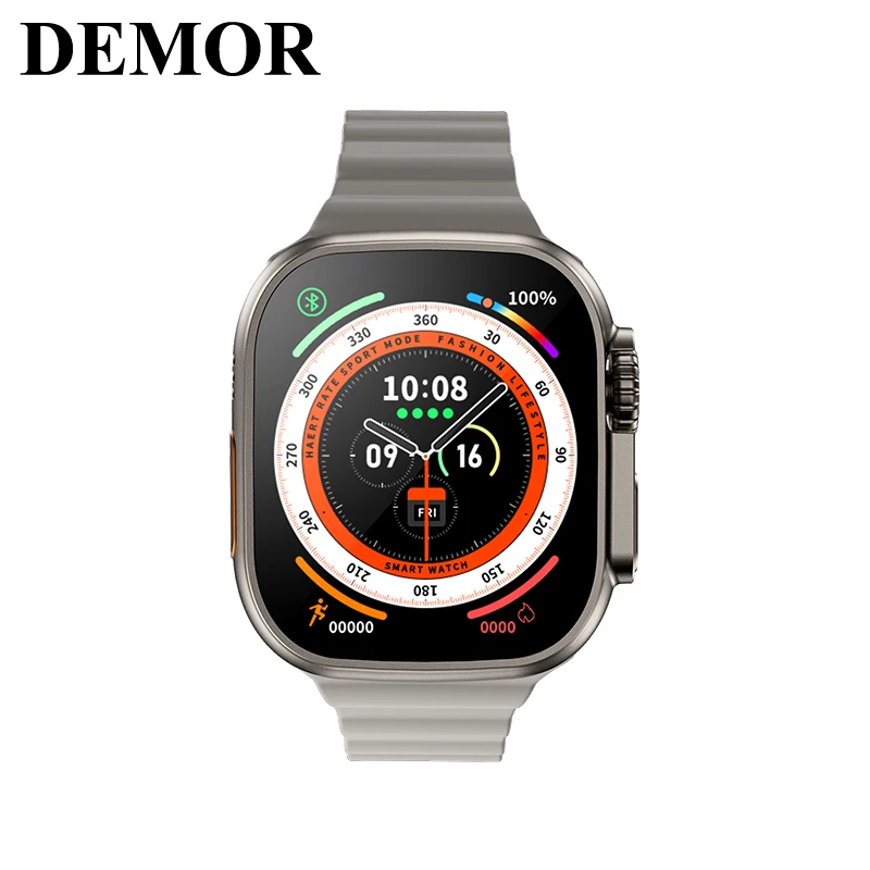 Demor Watch Ultra Max 49mm Iwo Smartwatch Series 8 Titanium Alloy 2.08" Retina Screen Heart Rate ...