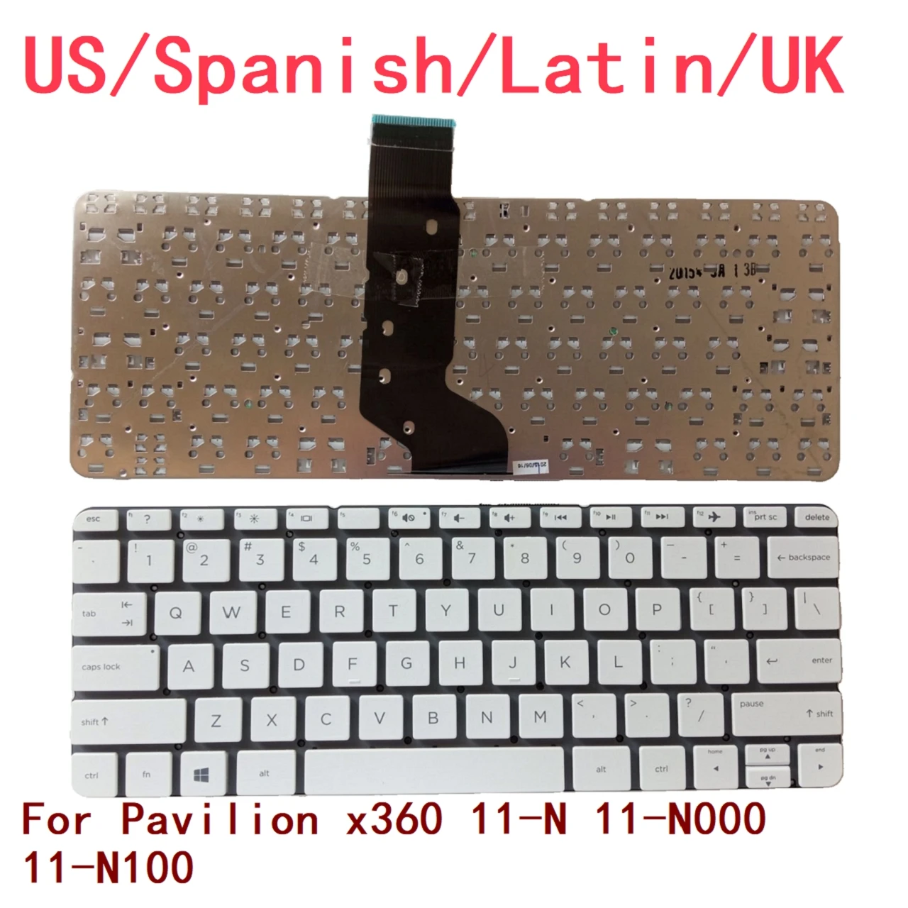 New US Spanish Latin UK Laptop Keyboard For HP Pavilion x360 11-N 11 ...