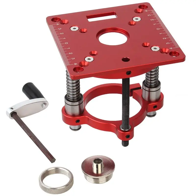Precision Router Lift Kit with Router Table Insert Plate Max Lifting ...