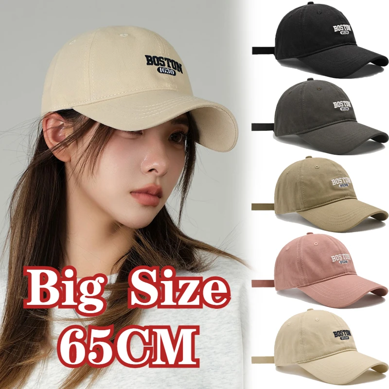 Big-Size-65cm-Ins-Embroidered-Letter-Baseball-Cap-Peaked-Cap-Korean ...