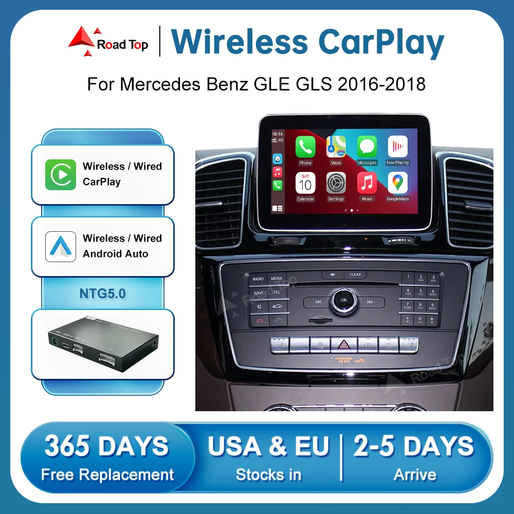 Road-Top-Wireless-CarPlay-Android-Auto-for-Mercedes-Benz-GLE-GLS-NTG5-0 ...