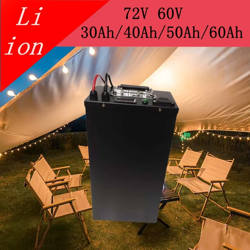 JJ 60V 72V 30AH 40AH 50AH 60AH Lithium Ion Battery Li-ion with BMS for ...