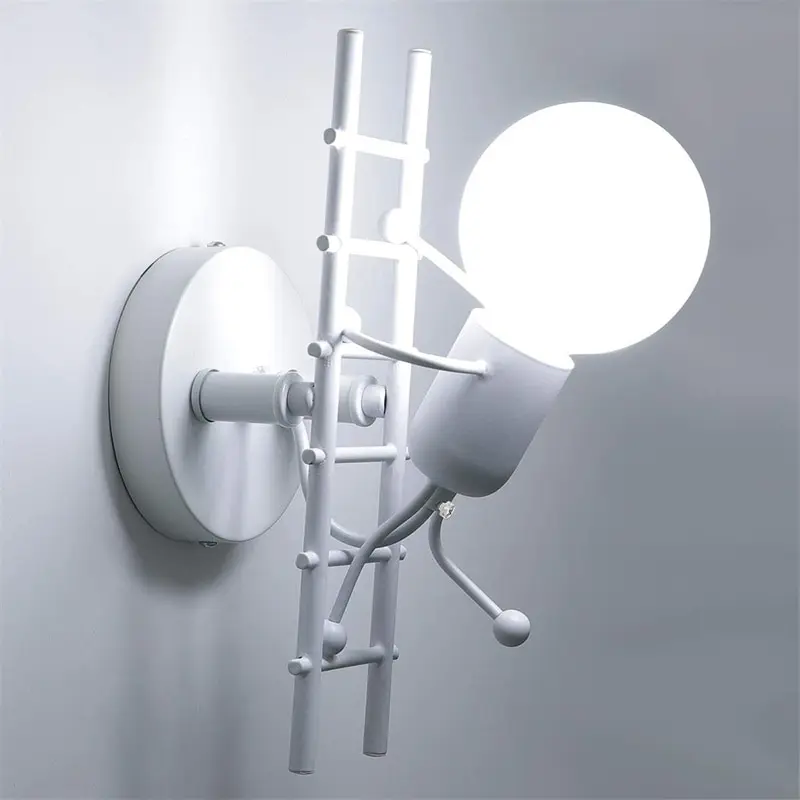 Creative-Humanoid-Wall-Lights-L-mpada-de-parede-interior-Cabeceira-Wall ...