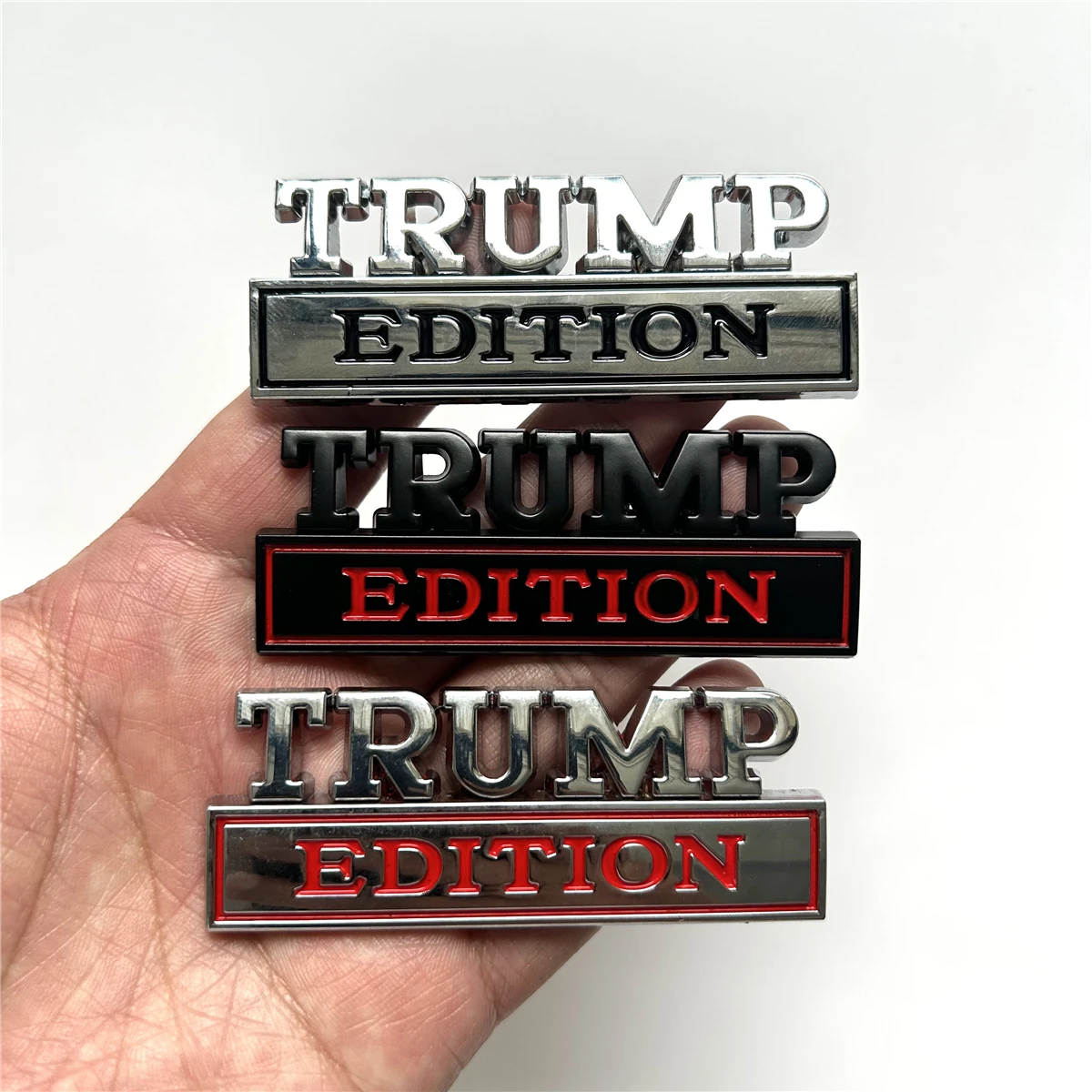 3D Metal TRUMP EDITION Badge Car Logo Sticker Emblem Trunk Body Door ...
