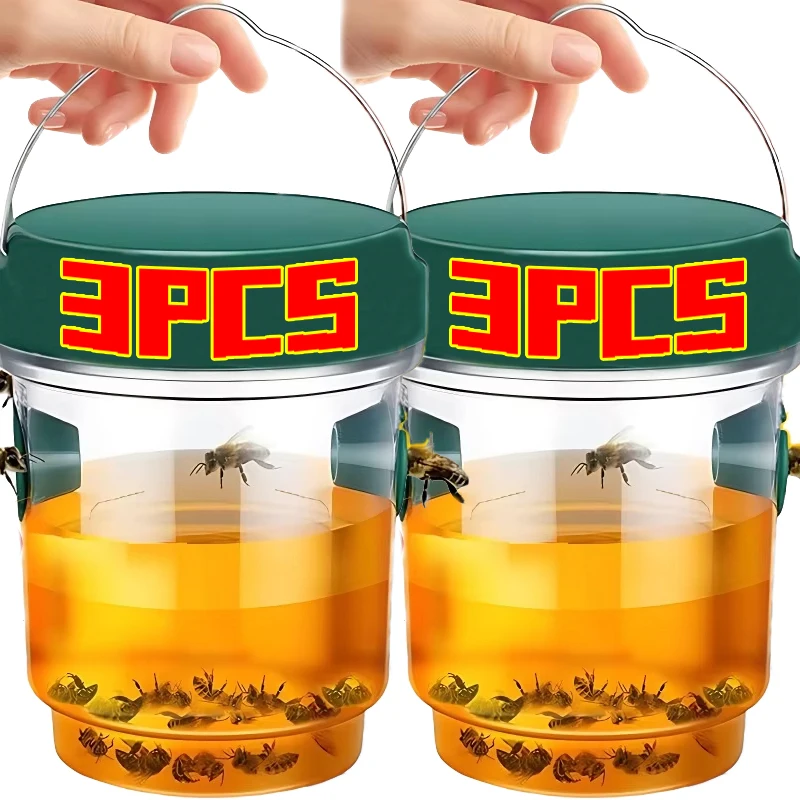 3/1PCS Large Wasp Traps Waterproof Hanging Hornets Trap for Indoor ...