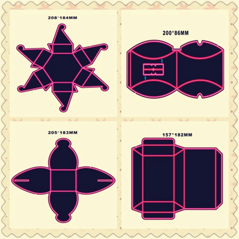 Package-Pillow-Box-Gift-Bag-Metal-Cutting-Dies-new-2021-Stencil ...