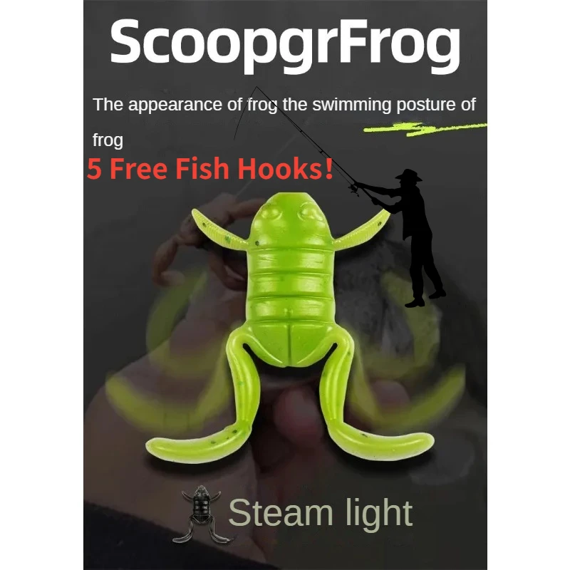 5-LUYA-FROG-BAITS-5g-10g-realistic-shape-strong-attack-soft-bait-for ...