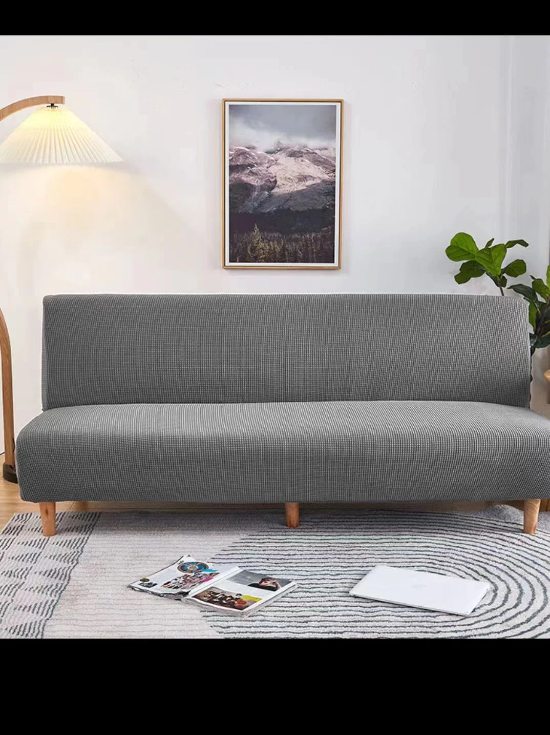 Funda-de-sof-sin-brazos-para-el-hogar-cubierta-el-stica-plegable-Universal-para-restaurante ...