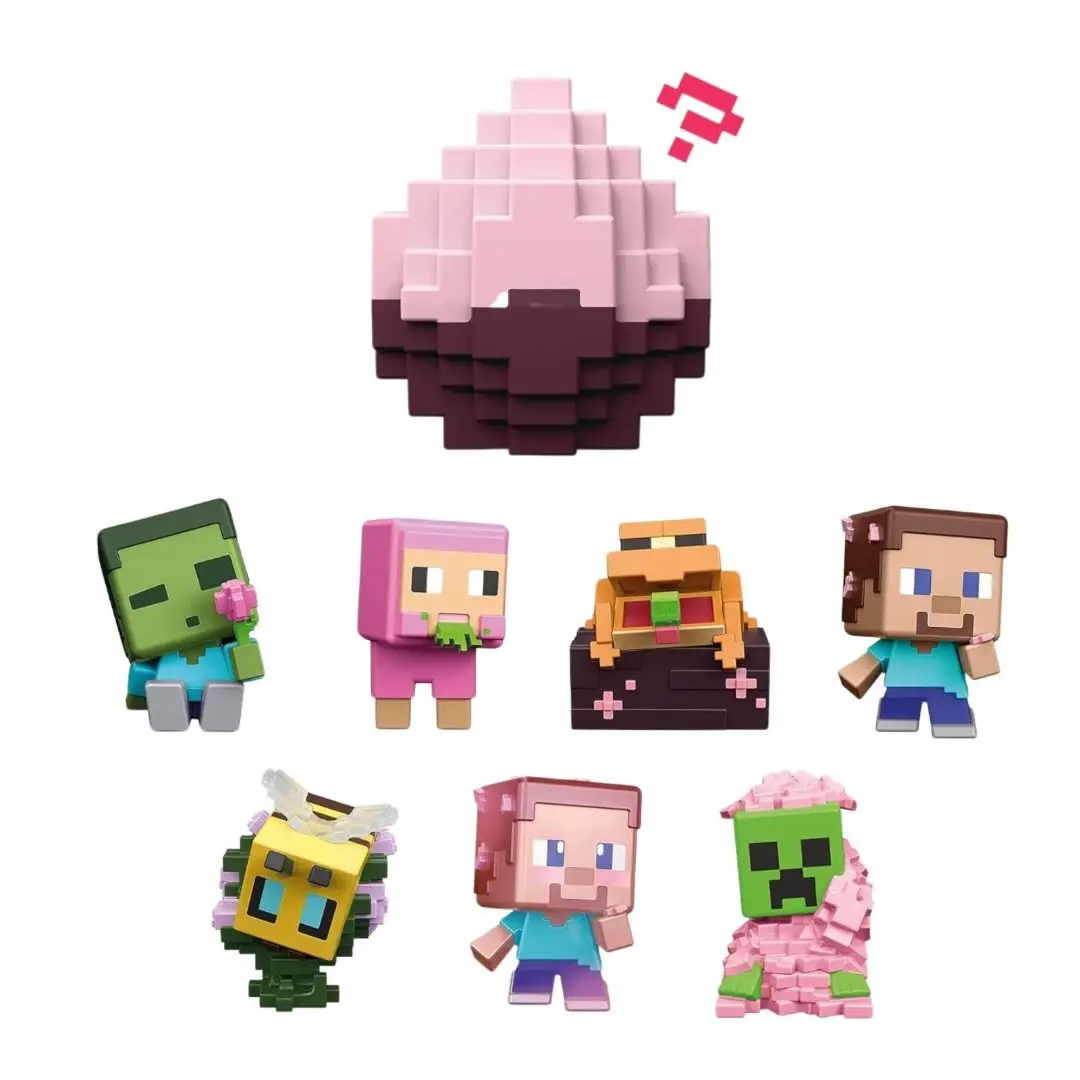 100% original mattel minecraft mini modo spawn ovo figuras surpresa ...