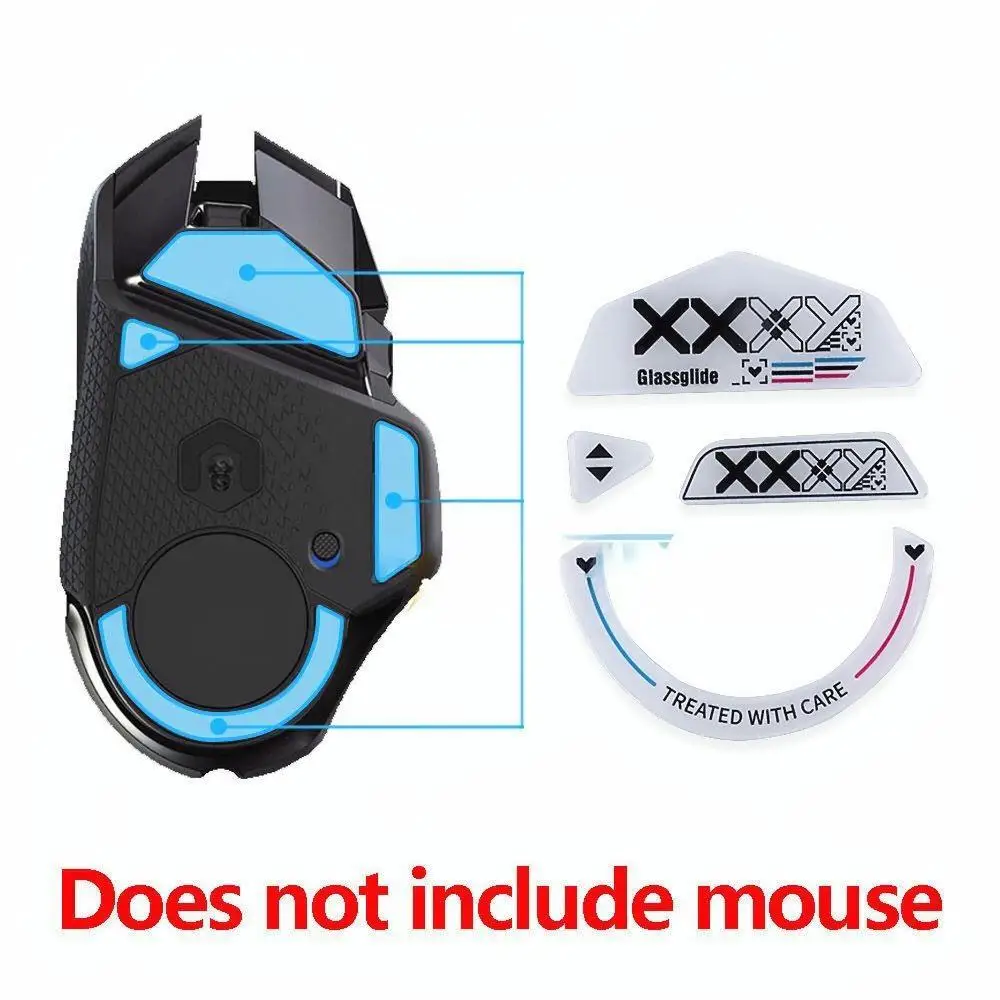 Glass Mouse Skates For Logitech G502 Wiredless Mouse Feet Pads Smooth ...