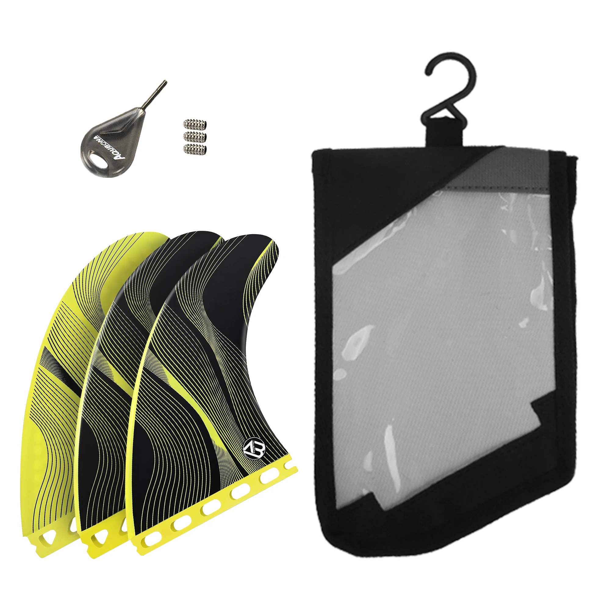 Surfboard Fins, Double Single Tab Fin G5 G7 Fiberglass Thruster Fin Set ...
