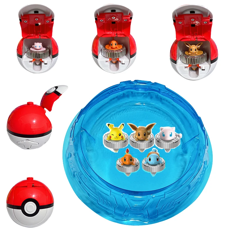 Pokemon-Launcher-Gyroscope-Rotating-Children-s-Arena-Toy-Set-Pikachu ...
