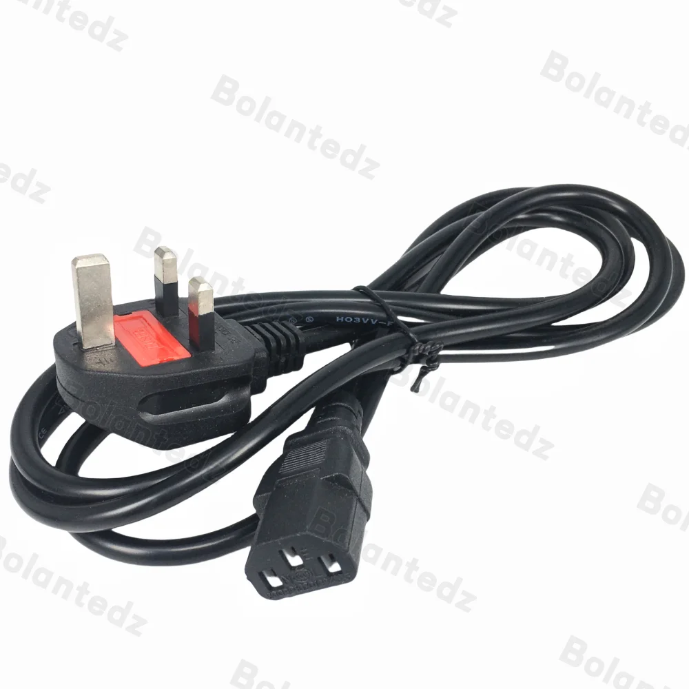 PC Power Extension Cord UK Plug IEC C5 C13 Power Supply Cable For ...