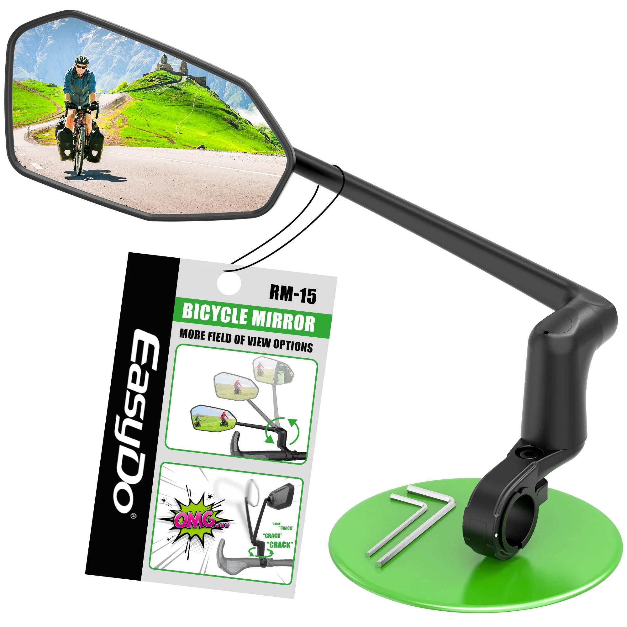 Easydo-Mirror-for-Bicycle-Ultra-Clear-Bike-Mirror-Bar-End-with-Wide ...