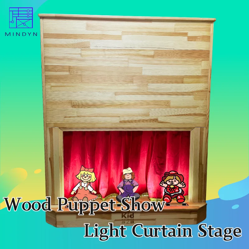DIY-Wood-Puppet-Paper-Doll-Show-Light-Curtain-Stage-Kindergarten ...