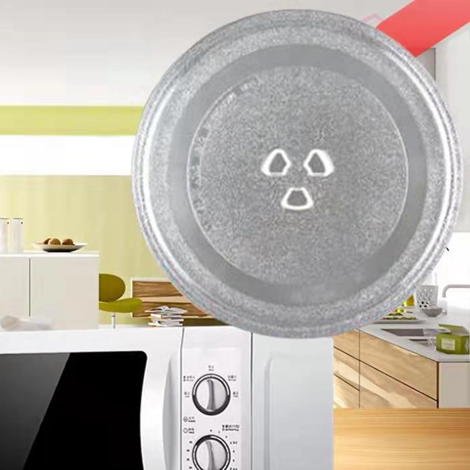 Microwave Glass Plate Turntable Cooking Tray 24.5cm Heat Resistant ...